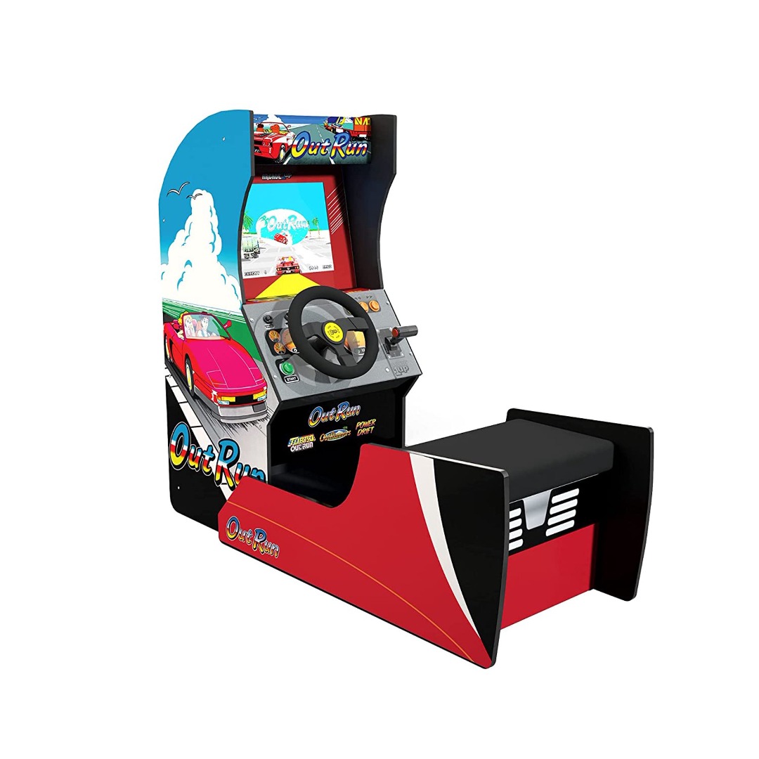 Arcade1Up OutRun Seated Arcade Cabinet 4 Games in 1 Original, Video ...