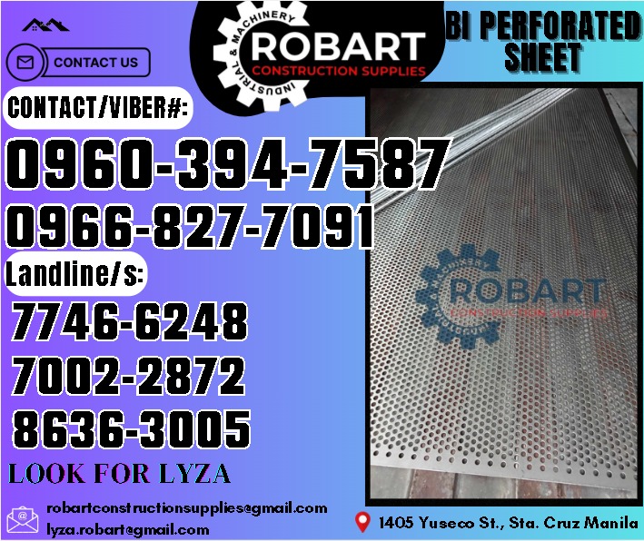 B.I Perforated Sheet, Commercial & Industrial, Construction Tools ...