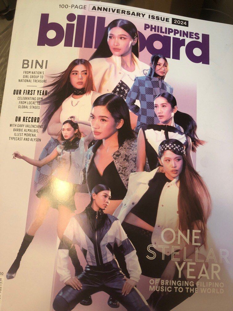 SALE Bini Billboard Philippines Anniversary Cover and Big Photocards ...