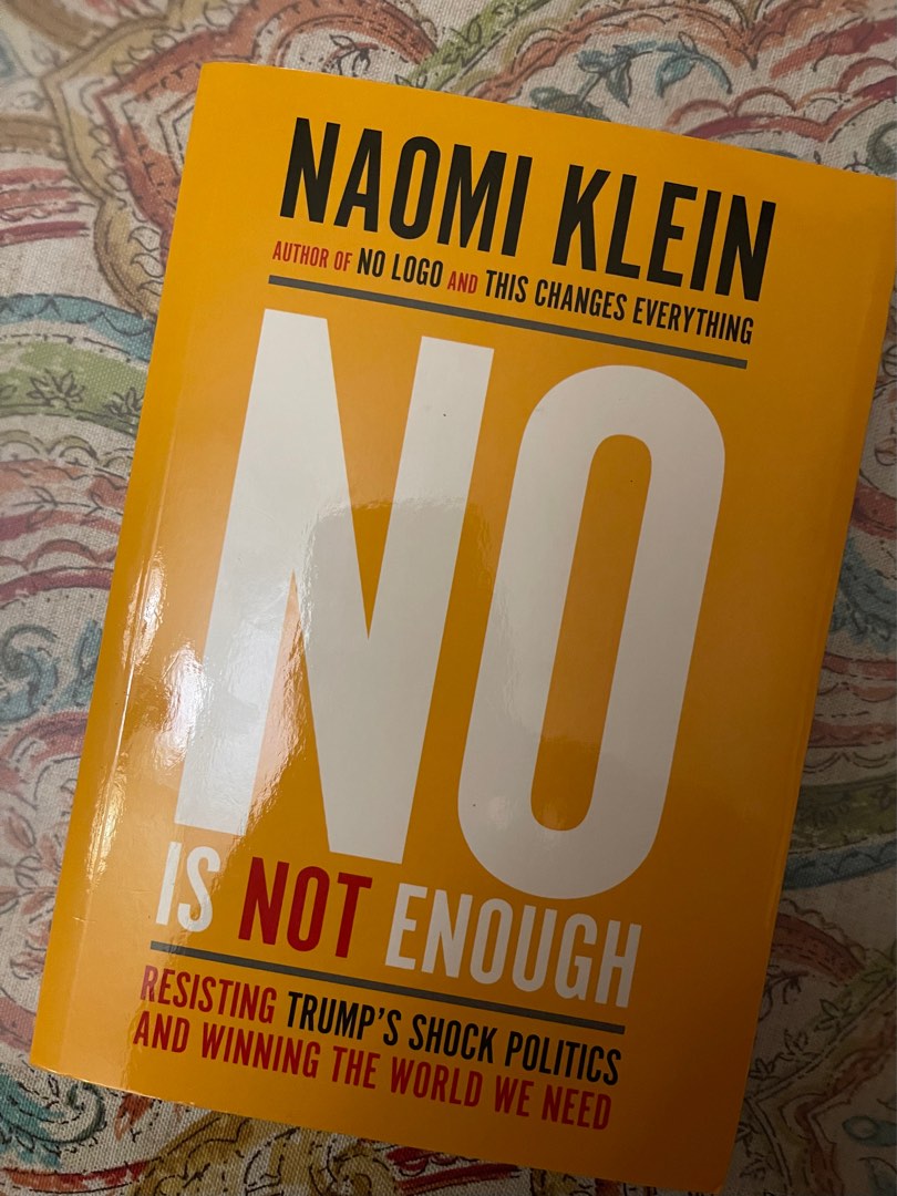 Book - No is not Enough by Naomi Klein, Hobbies & Toys, Books ...