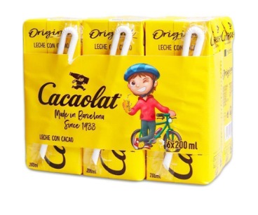 Cacaolat Mini Bricks Original 200 ml x 6pcs, Food & Drinks, Beverages ...