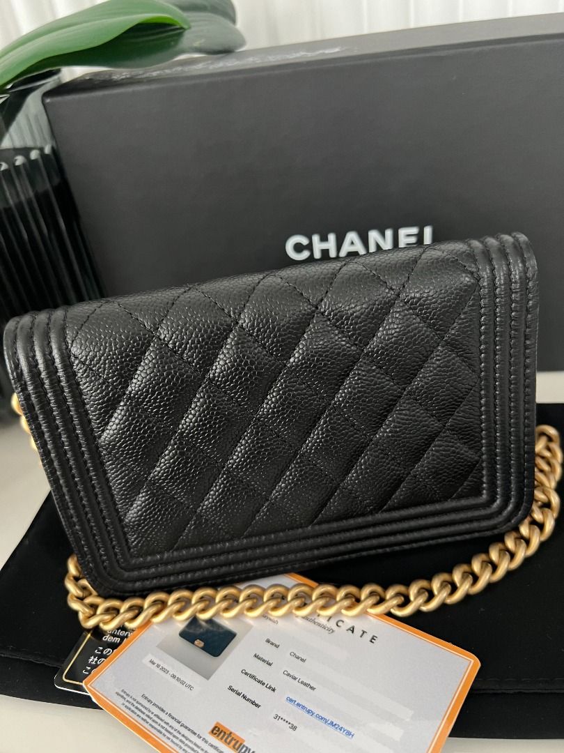 Chanel Le Boy Mini WOC, Luxury, Bags & Wallets on Carousell