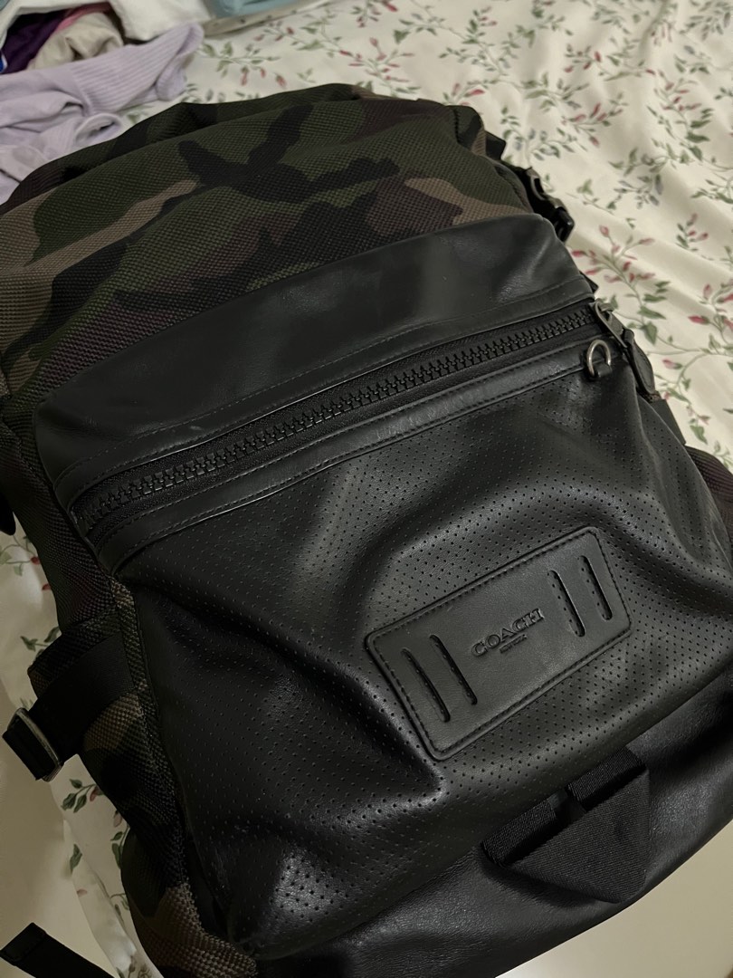 COACH TERRAIN ROLL TOP BACKPACK WITH CAMO PRINT (F28318), Men's Fashion ...