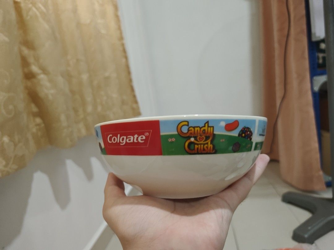 Colgate Candy Crush Bowl, Furniture & Home Living, Home Decor, Vases & Decorative Bowls on Carousell