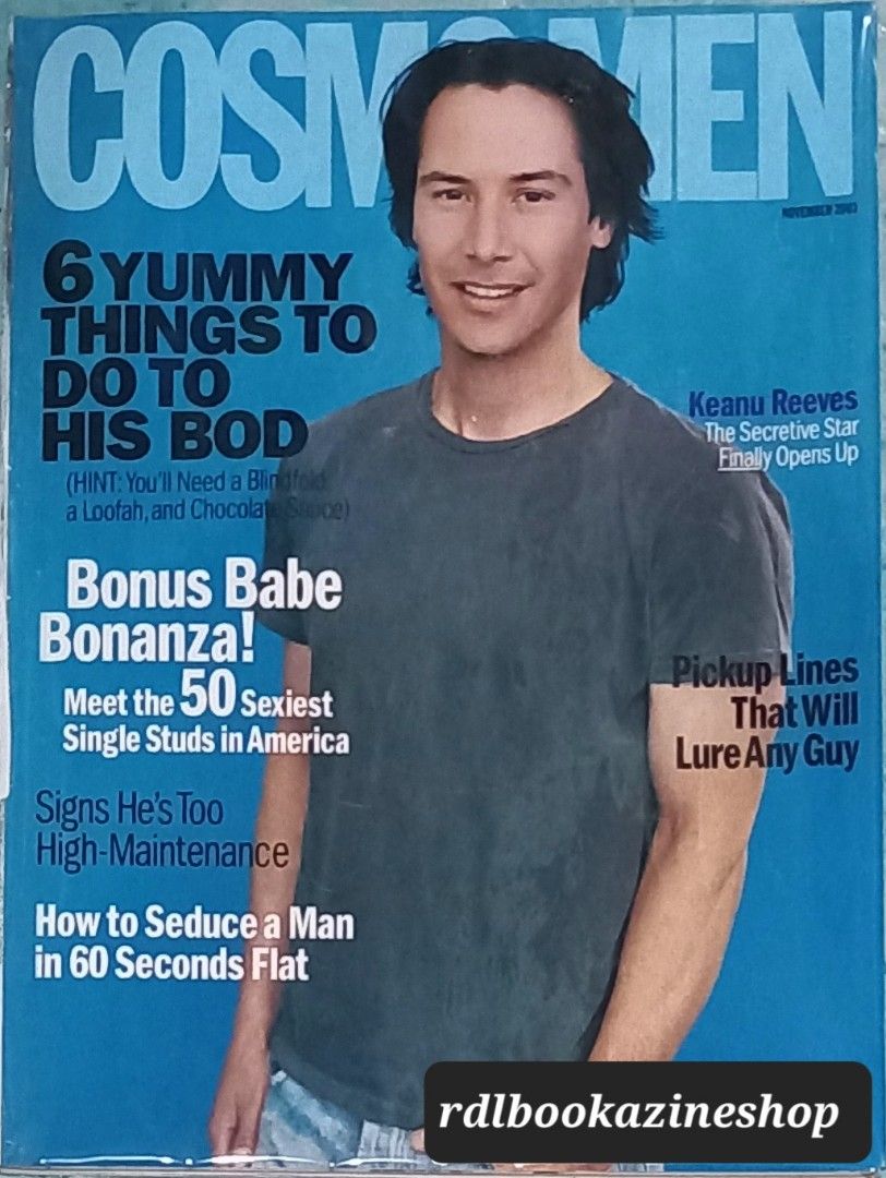Cosmo Men/ Keanu Reeves/ Year 2003, Hobbies & Toys, Books & Magazines ...