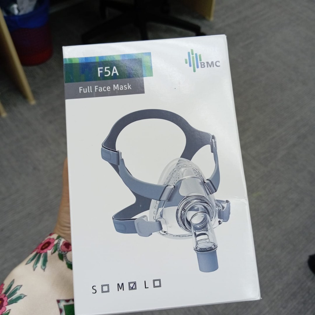CPAP Mask - BMC Full Face F5A Size M, Health & Nutrition, Medical ...
