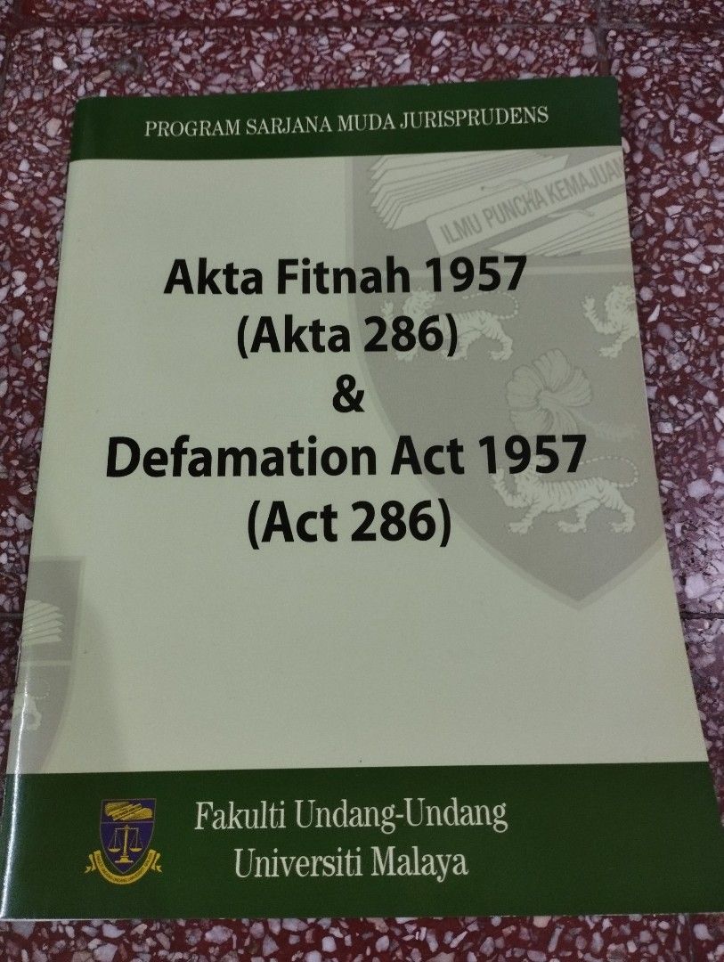 Defamation Act 1957, Hobbies & Toys, Books & Magazines, Textbooks on ...