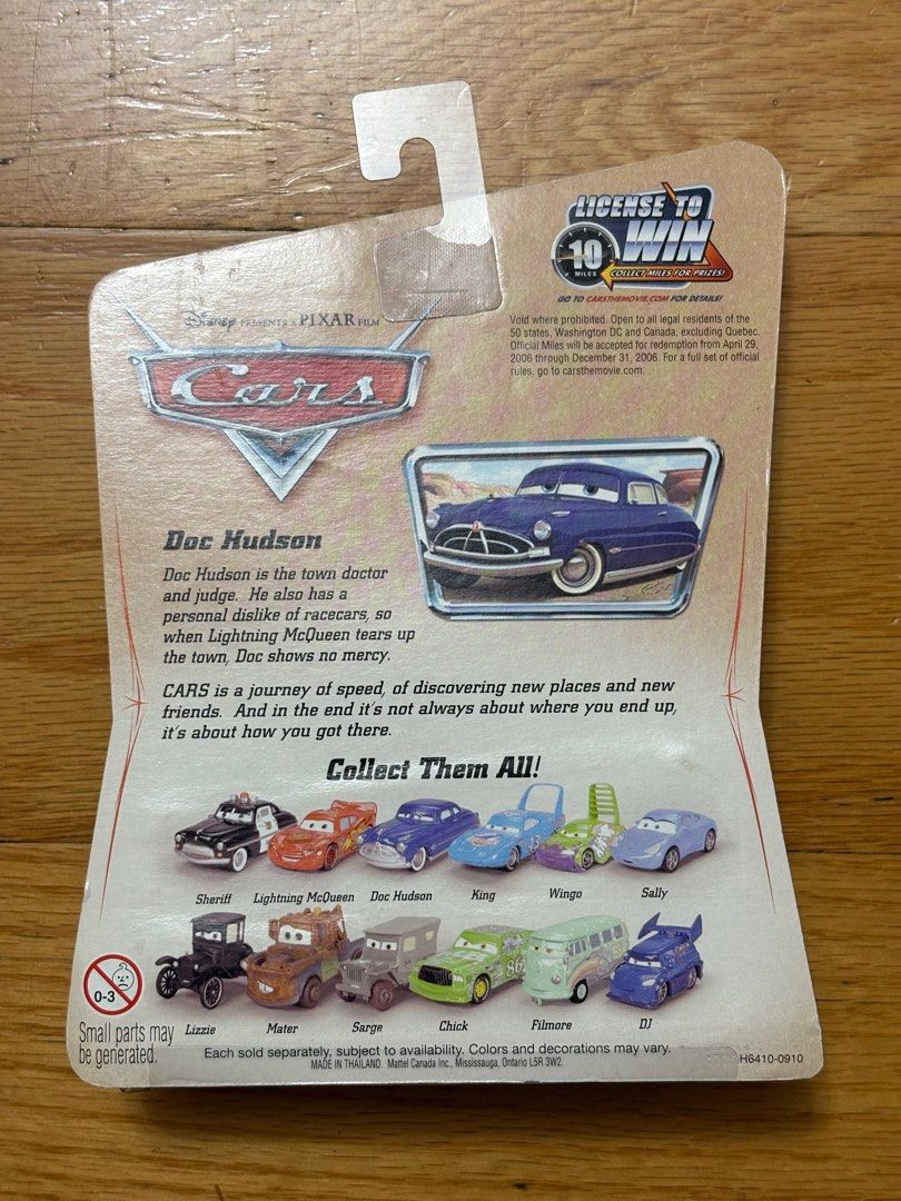 Disney Cars Original First release Doc Hudson, Hobbies & Toys, Toys ...