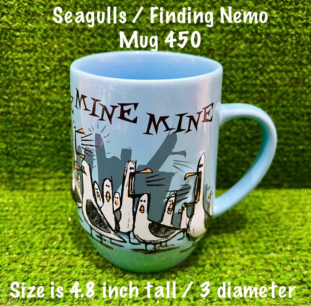 Disney Seagulls Finding Nemo Ceramic Mug Embossed, Furniture & Home ...