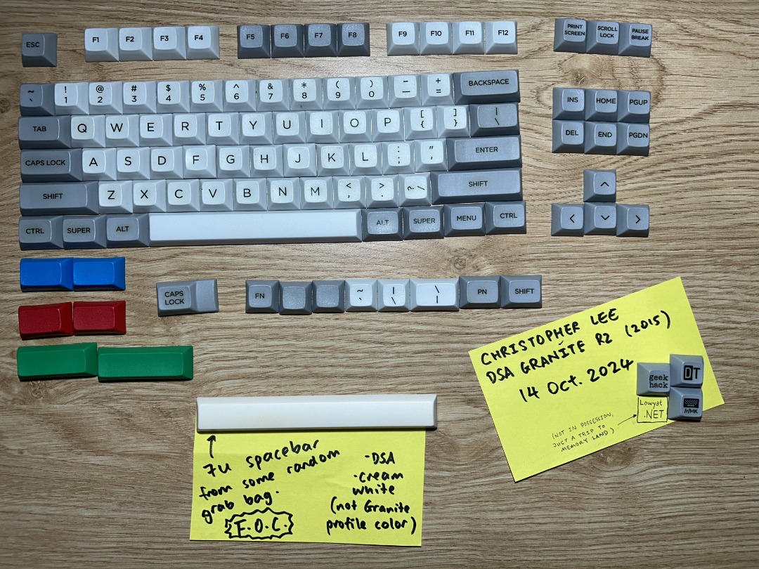 DSA Granite Keycap (TKL), Computers & Tech, Parts & Accessories ...