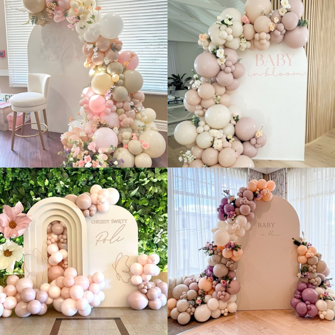 Flora Flower Balloon Garland Custom Backdrop for Birthdays, Baby ...