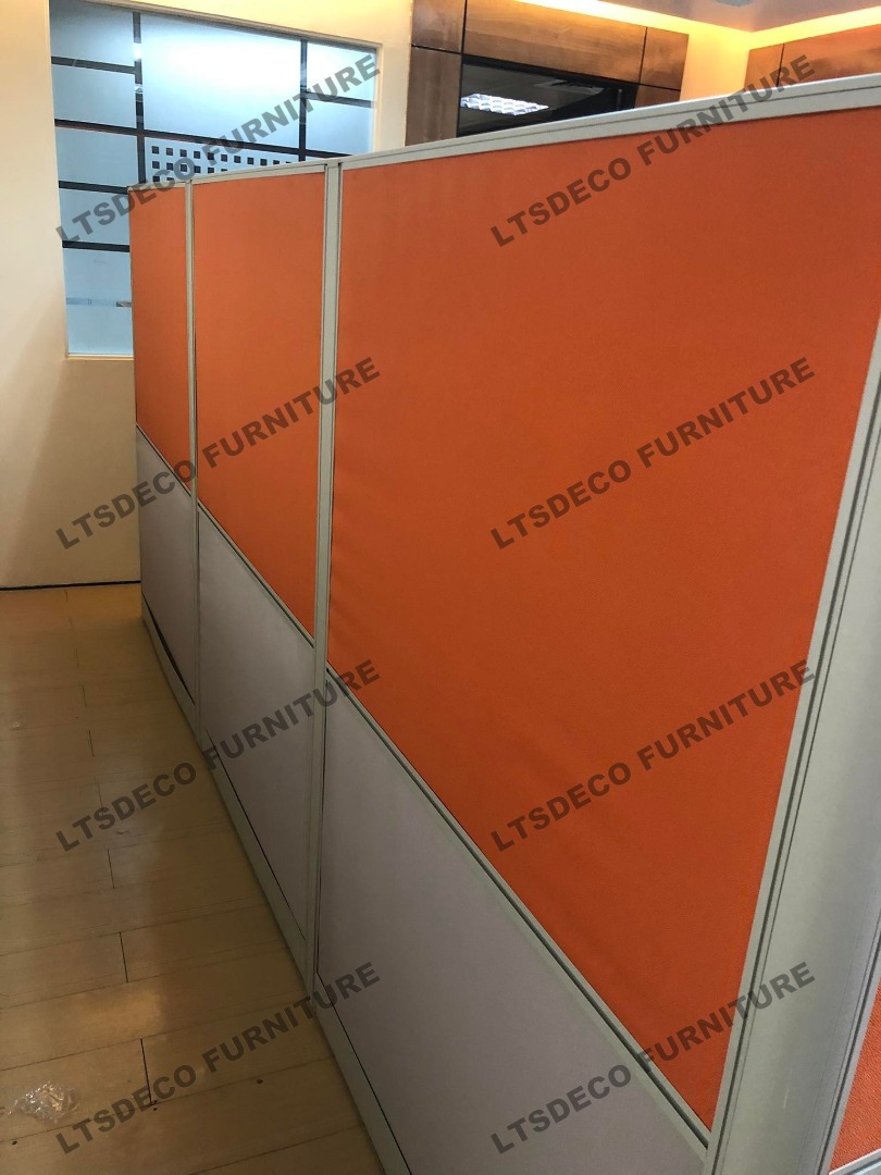 Full Fabric Partition Two-tone Cubicles Office Furntiure, Furniture ...