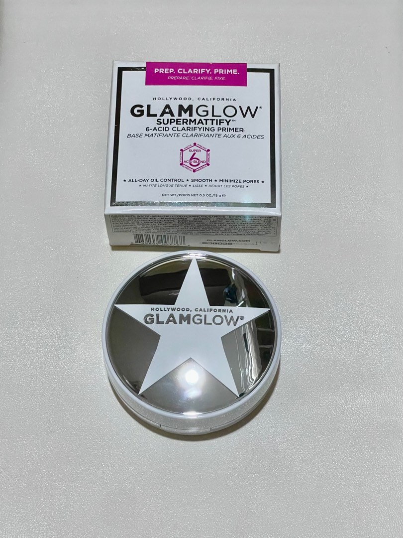 GLAM GLOW Supermattify 6-Acid Clarifying Primer, Beauty & Personal Care ...