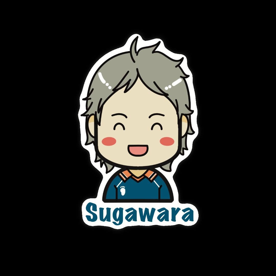 Haikyuu Vinyl Stickers / Cute Sticker / Karasuno Set / Name Tags ...