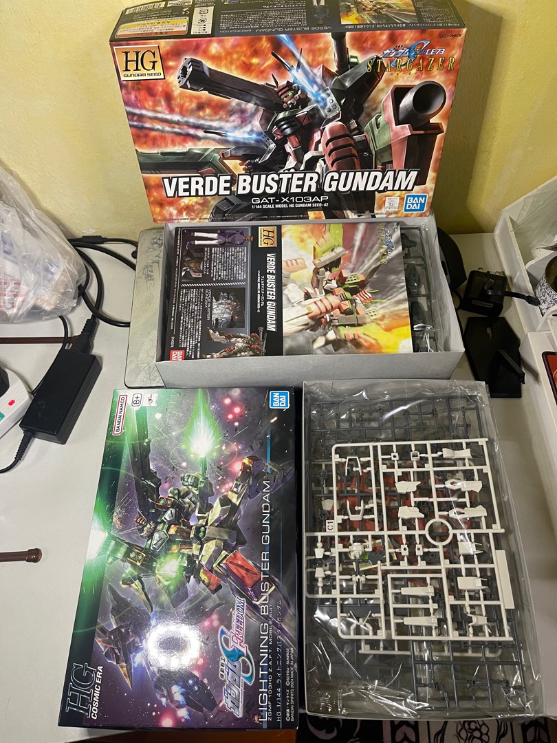HG Lightning Buster & Verde Buster Gundam set, Hobbies & Toys, Toys ...