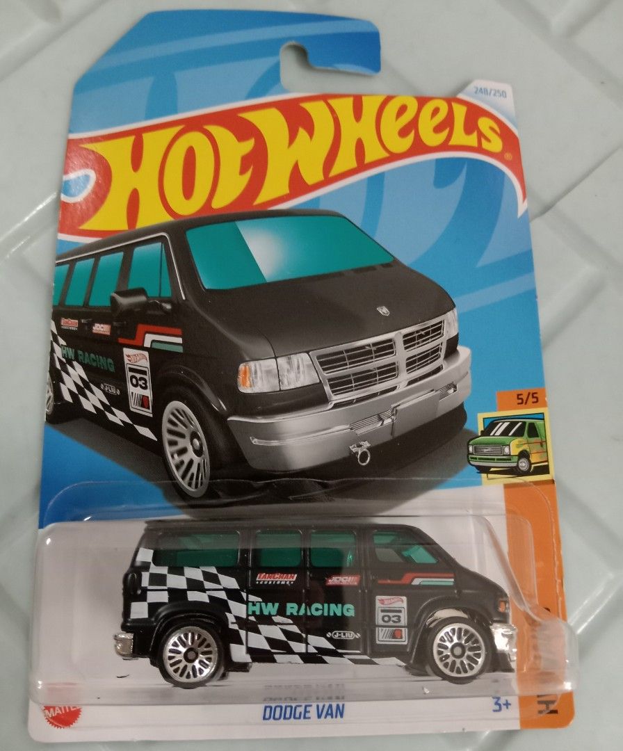 Hot Wheels Dodge Van Racing Black Color, Hobbies & Toys, Toys & Games ...