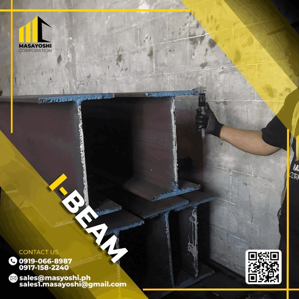 I BEAM, WIDE FLANGE 8 X 4 10# 6MTRS, Ibeam, Angle Bar, Cyclone Wire ...