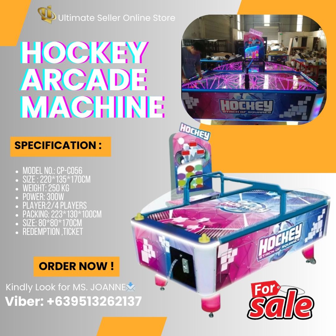 Indoor Redemption coin operated air hockey arcade machine for sale ...