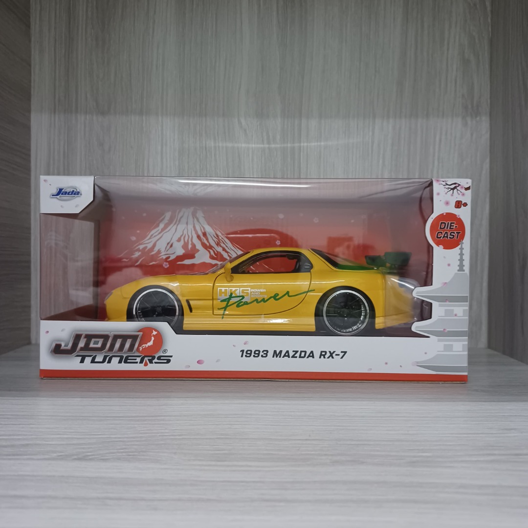 Jada Toys Die-Cast Vehicle 1:24 Scale - JDM Tuners - 1993 Mazda RX-7 ...