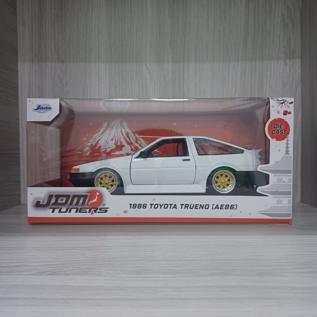 Jada Toys Die-Cast Vehicle 1:24 Scale - JDM Tuners - 1986 Toyota Trueno (AE86), Hobbies & Toys ...