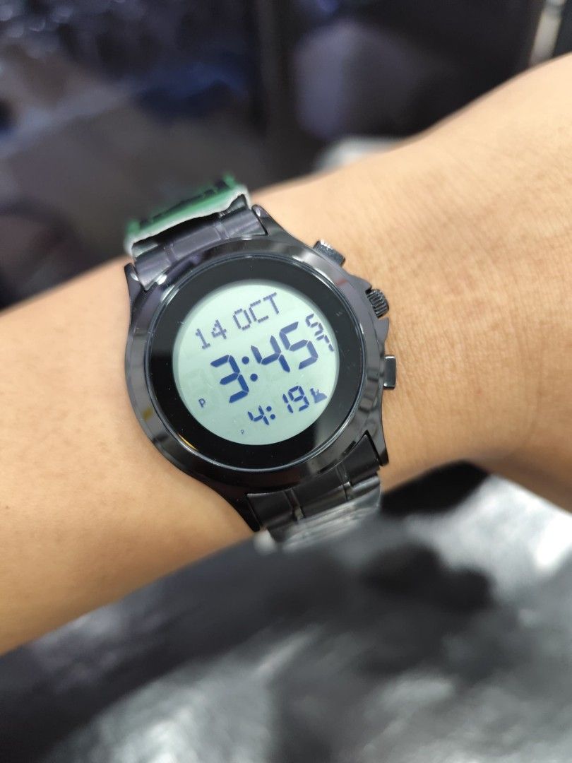 Jam Kiblat Prayer Alarm Watch, Men's Fashion, Watches & Accessories ...