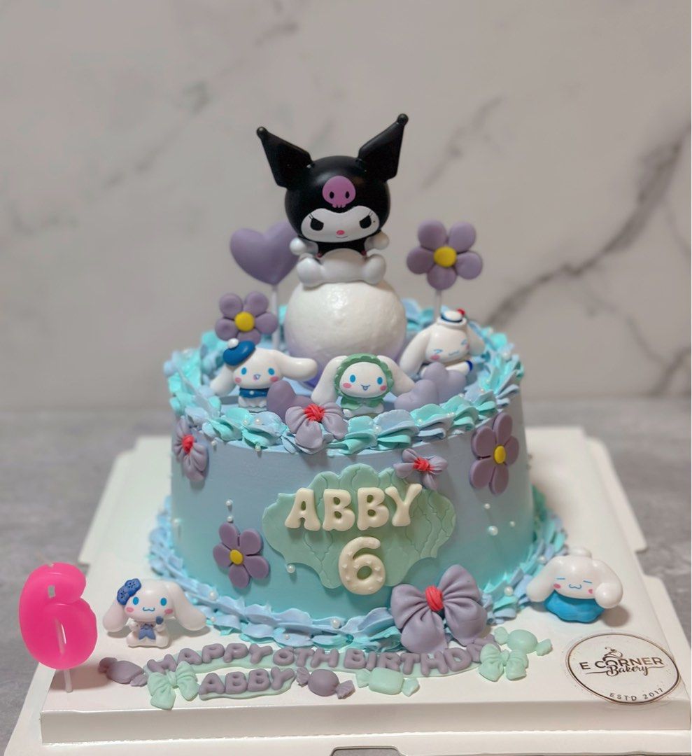 Kuromi design cake, Food & Drinks, Homemade Bakes on Carousell