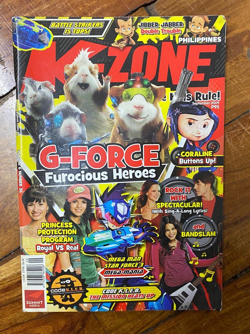 K-Zone Vintage September 2009 Magazine w Foldabots - Preloved G-Force ...