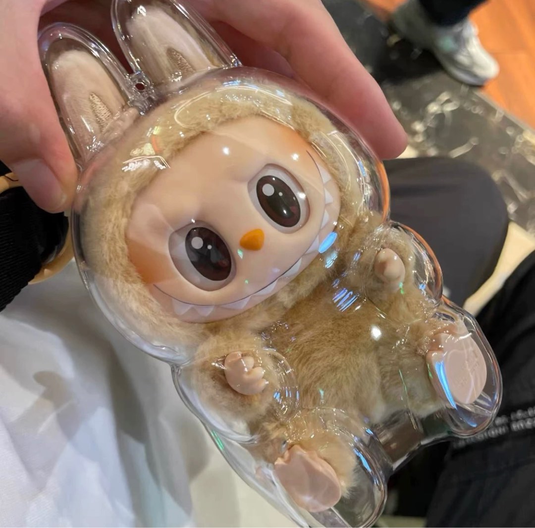 Labubu have a seat Clear Case, Hobbies & Toys, Toys & Games on Carousell