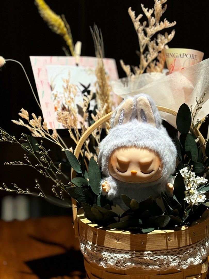 Labubu Flower Bouquet Vday Valentines |POPmart V1 V2 Crybaby Sunset ...