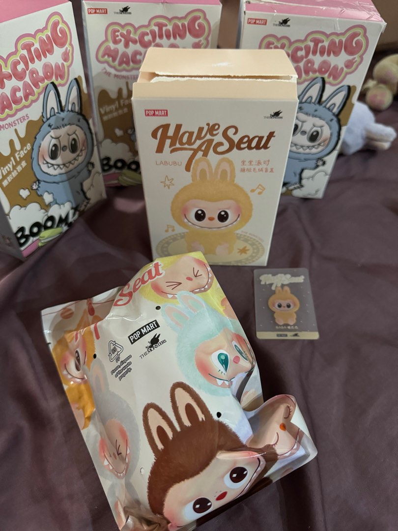 Labubu Have A Seat - BABA, Toys & Collectibles, Mainan di Carousell