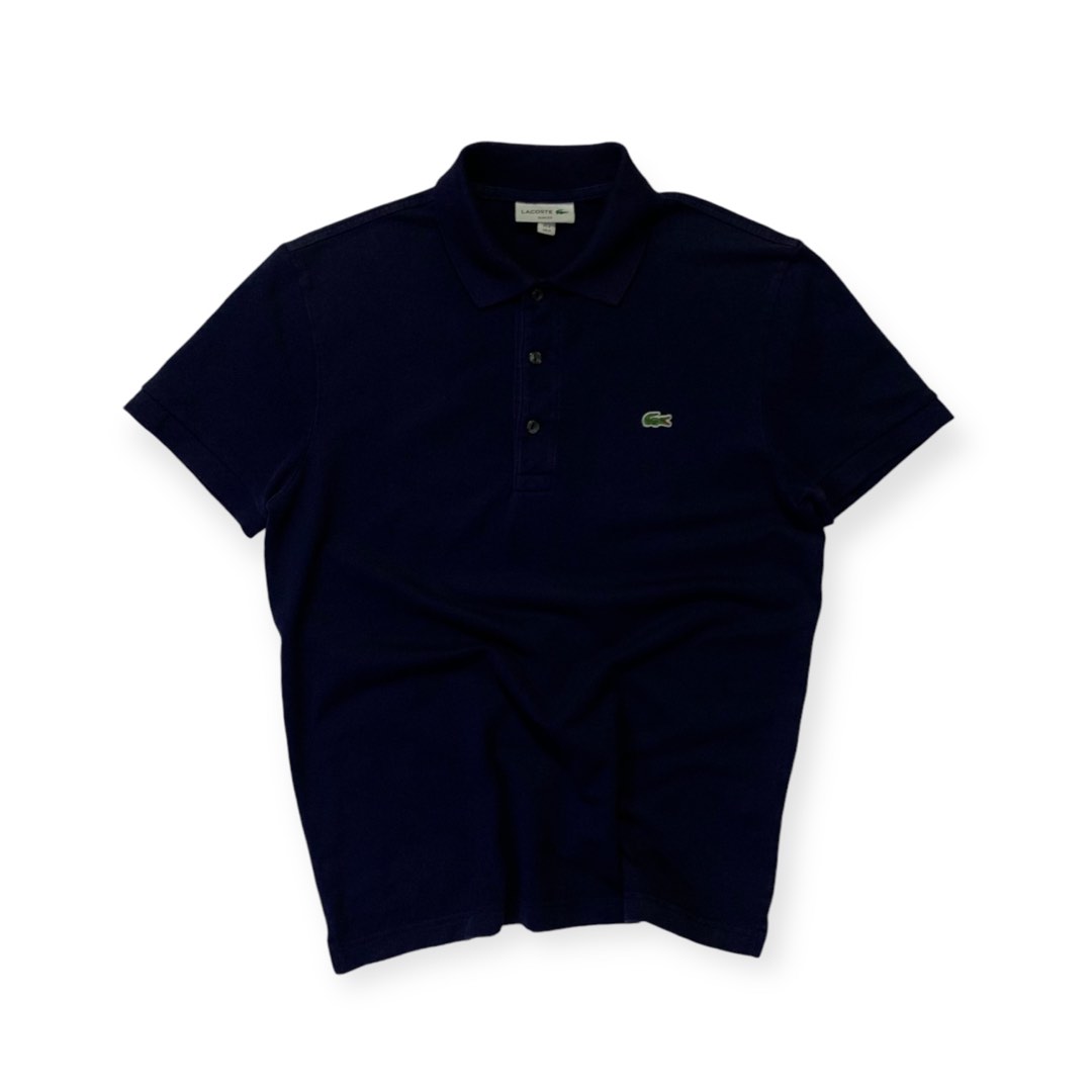 Lacoste Navy Blue Slim Fit Polo, Men's Fashion, Tops & Sets, Tshirts ...