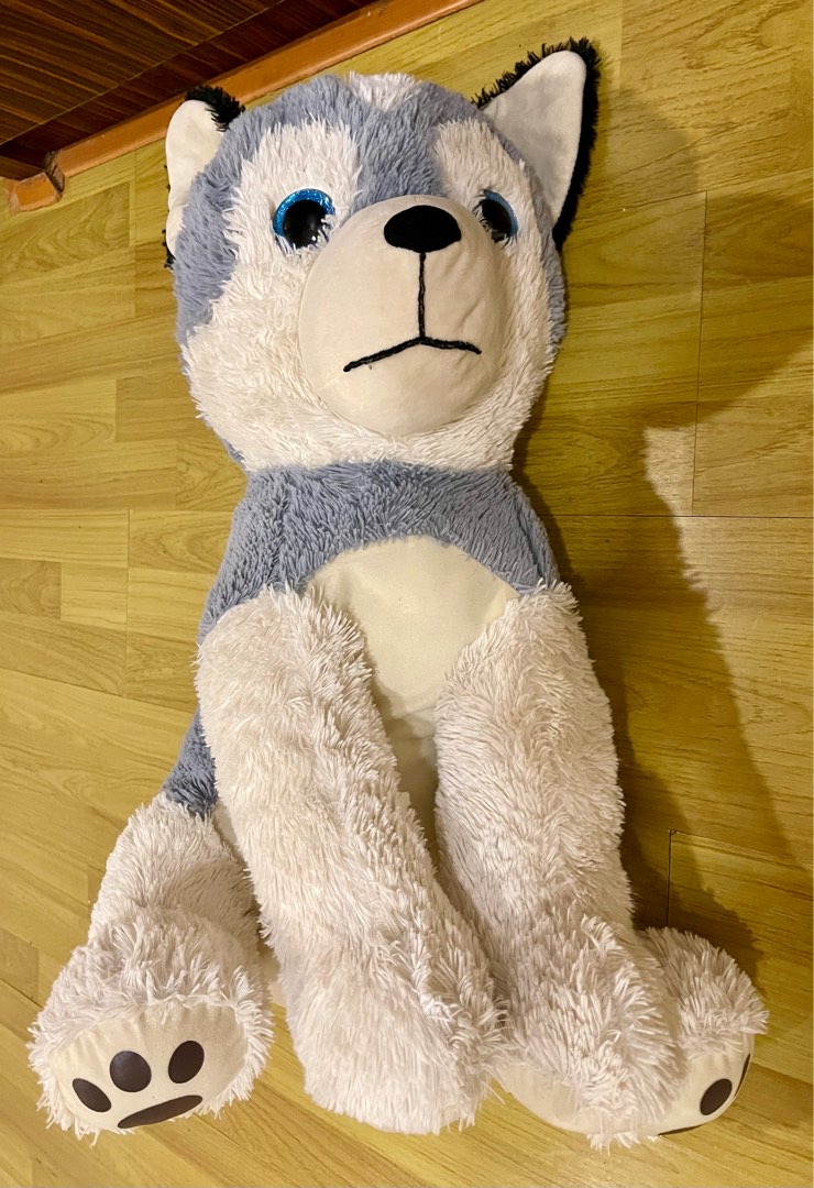 Large Husky Dog Stuffed Toy, Hobbies & Toys, Toys & Games on Carousell
