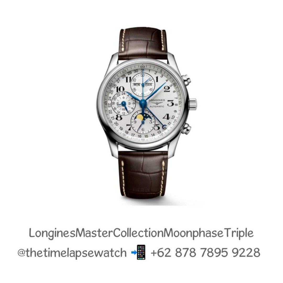 Longines Master Collection Moonphase Triple Date Chronograph 42, Fesyen ...