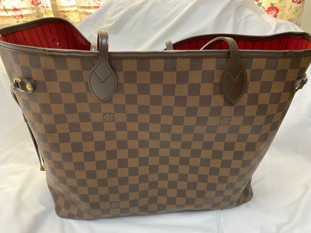 LV LV neverfull mmdamier ebene tote extra Large, Luxury, Bags & Wallets ...