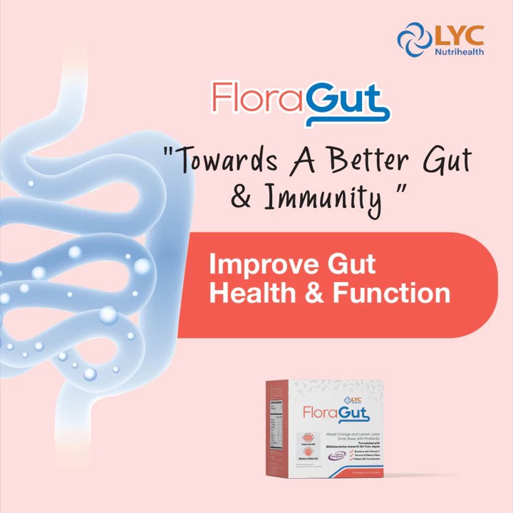 LYC Healthcare Flora Gut Probiotic, Health & Nutrition, Health ...