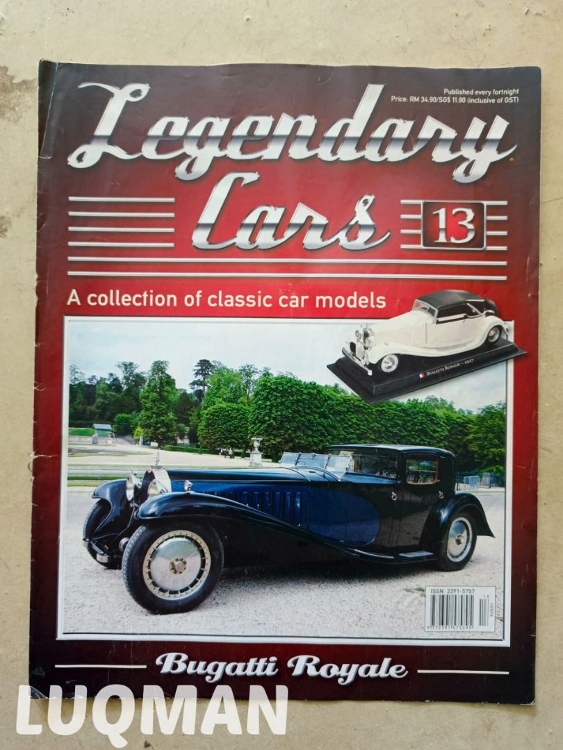 Majalah Legendary Cars #13 A collection of classic car models Bugatti ...