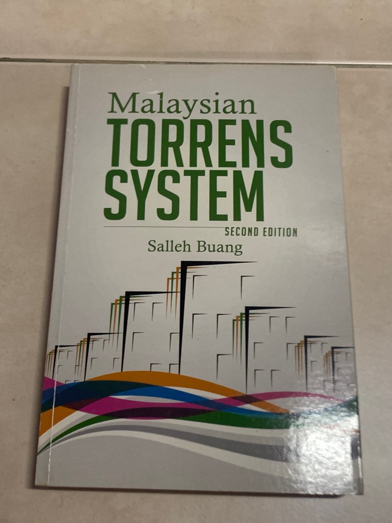 MALAYSIAN TORRENS SYSTEM By SALLEH BUANG (LAND LAW), Hobbies & Toys ...