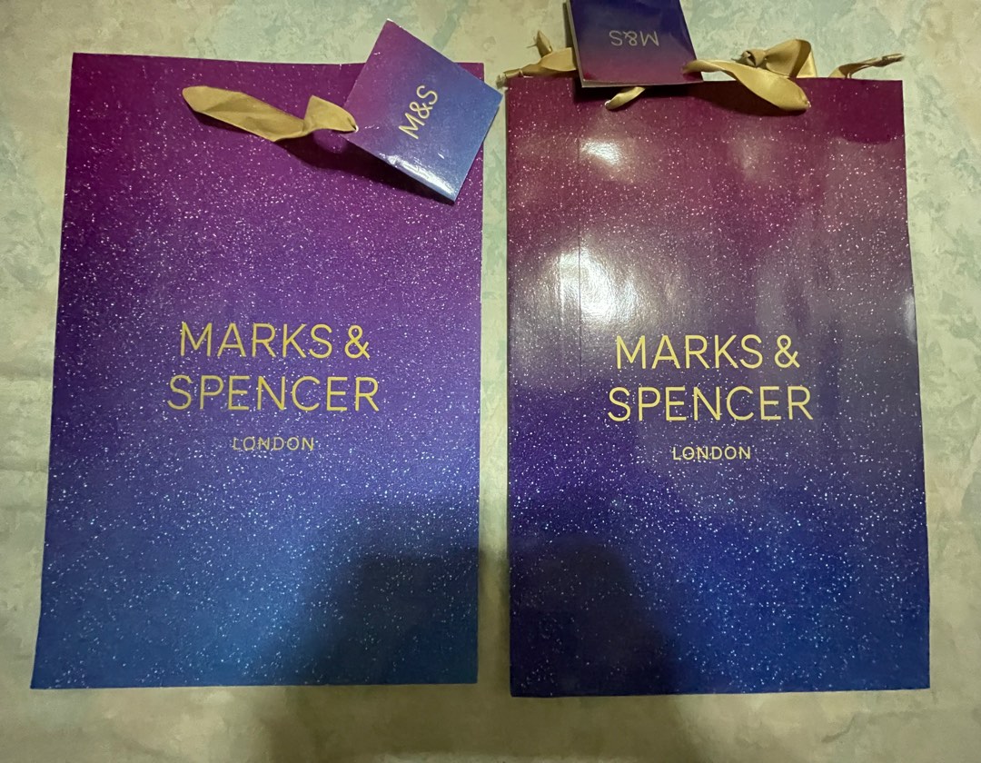 MARKS & SPENCER medium paper bag ₱50ea, Everything Else, Others on Carousell