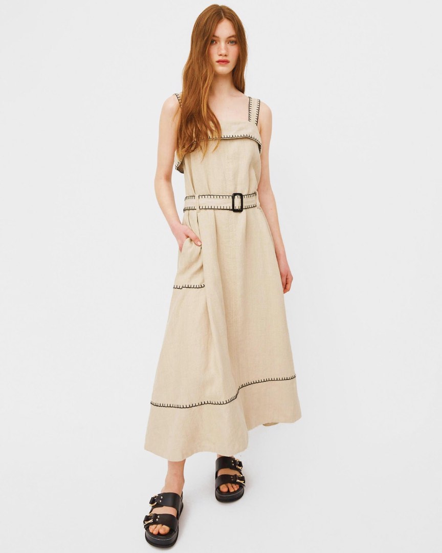 Morrison Marilyn Linen Midi/Maxi Dress, Women's Fashion, Dresses & Sets ...