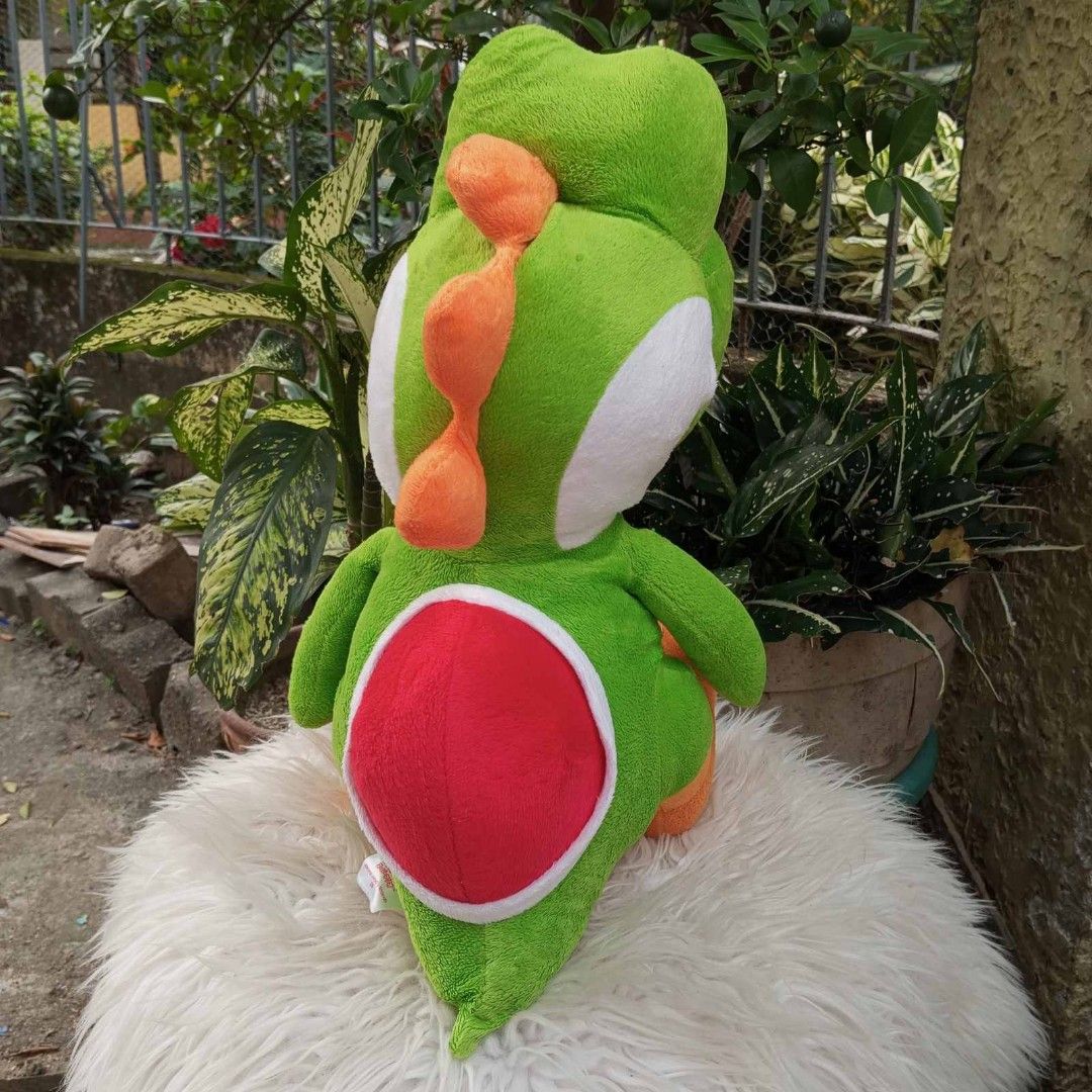 NINTENDO Super Mario Bros Wii Yoshi Green with Red Shell Plush Toy ...