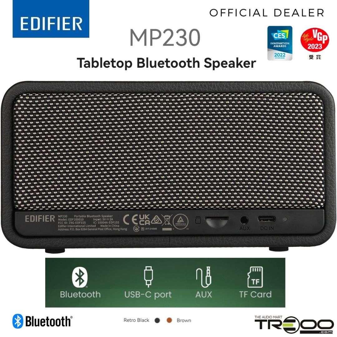 [Official]($4 Cashback) Edifier MP230 Wireless Bluetooth Portable ...