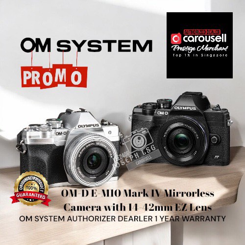 Olympus OM-D E-M10 Mark IV Mirrorless Camera with 14-42mm EZ Lens ｜OM ...