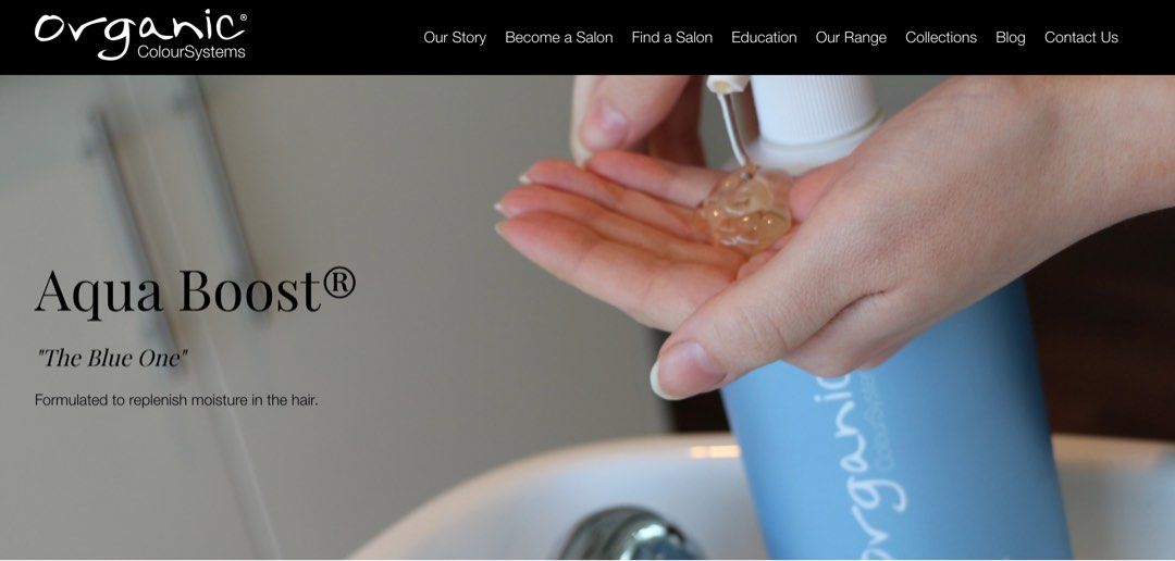 Organic Colour Systems Shampoo 250ml Aqua Boost Range (saloon grade ...