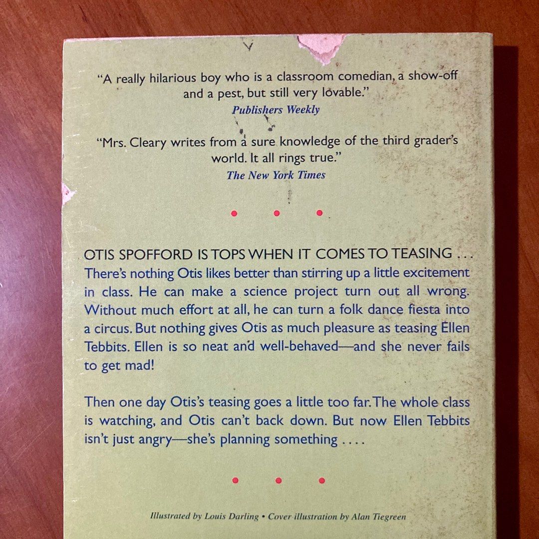 Otis Spofford by Beverly Cleary, Illustrated by Louis Darling (Middle ...