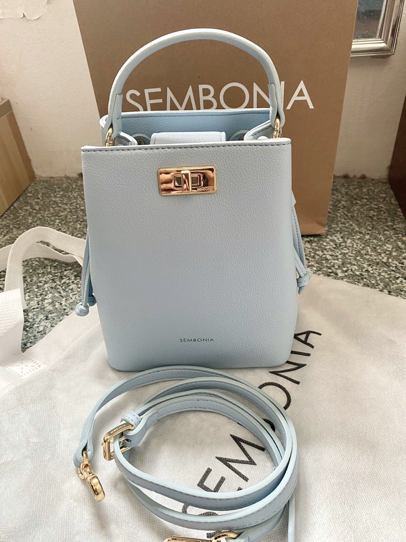 Pastel Blue Sembonia Bag (Authentic), Women's Fashion, Bags & Wallets ...