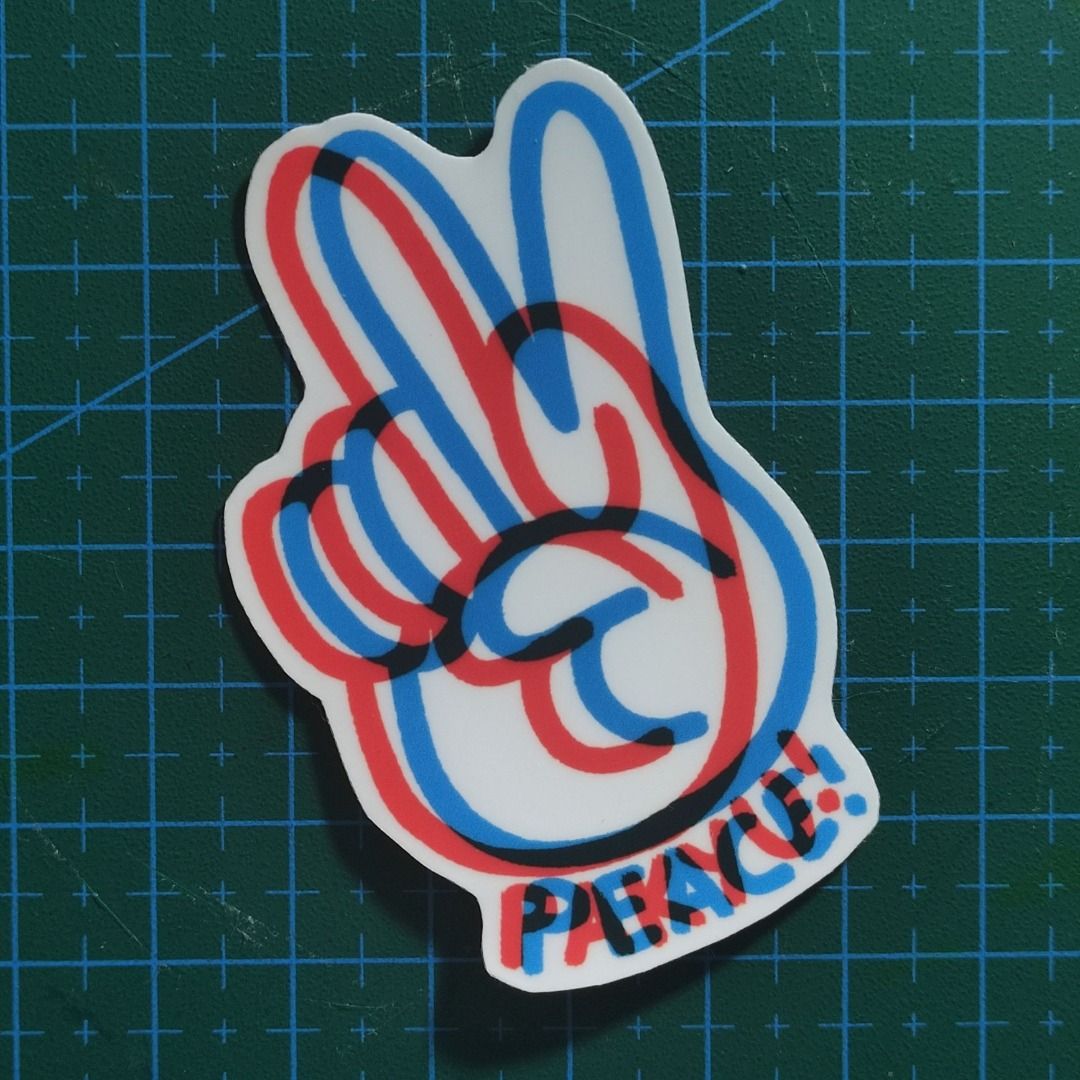 Peace Pero Pakyu Custom Vinyl Sticker, Hobbies & Toys, Stationary ...