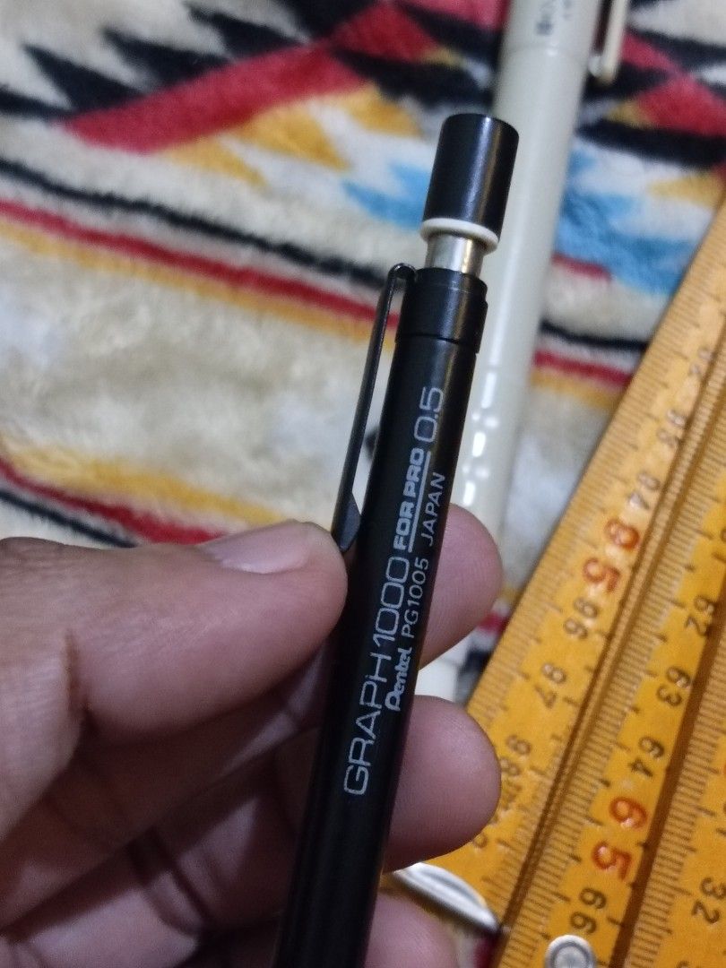 Pentel graph 1000 mechanical pencil , pen eraser and stick ruler ...