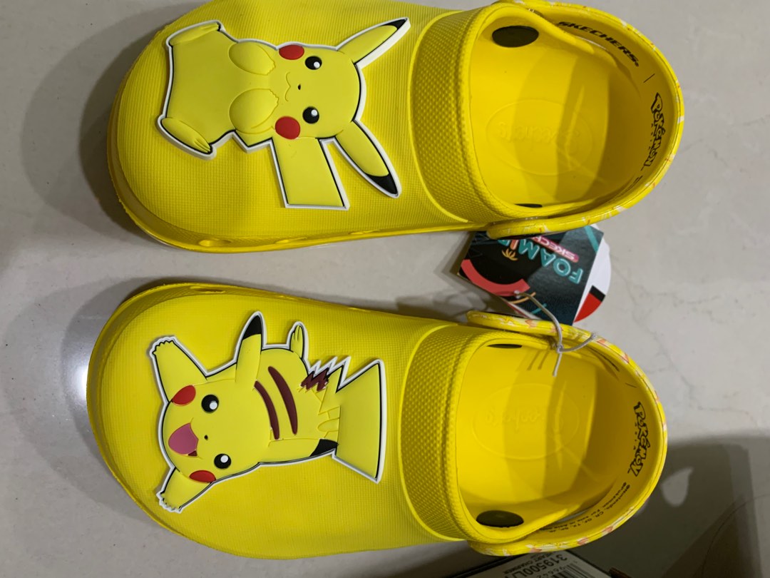 Skechers Pikachu Sandal, Babies & Kids, Babies & Kids Fashion on Carousell