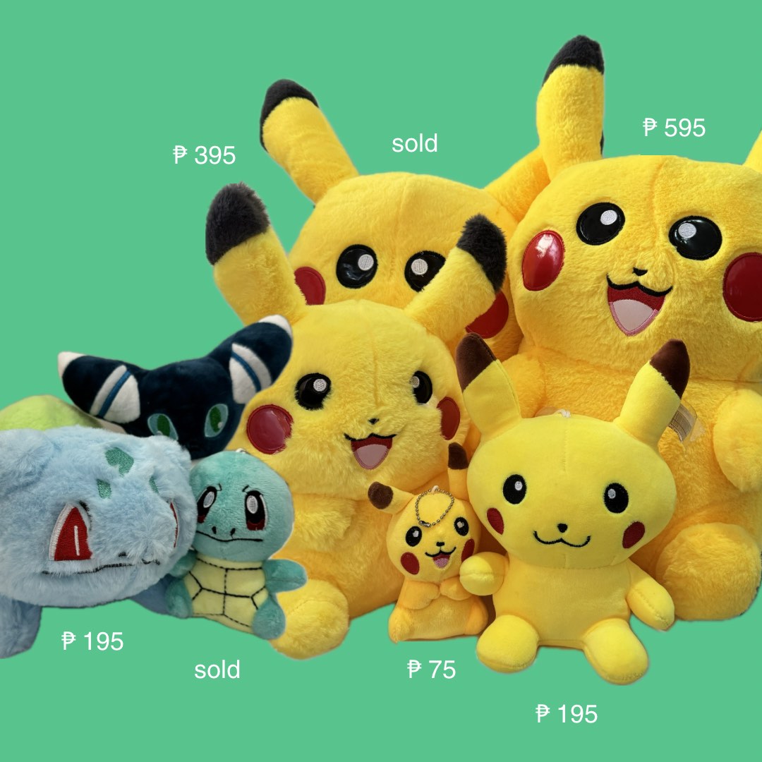 pokemon stuffed toys / plushies | mandurucaught, Hobbies & Toys, Toys ...