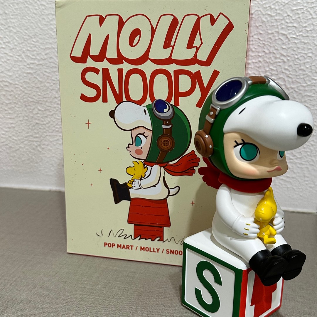 POPMART Molly x Peanuts Snoopy Figurine, Hobbies & Toys, Toys & Games ...